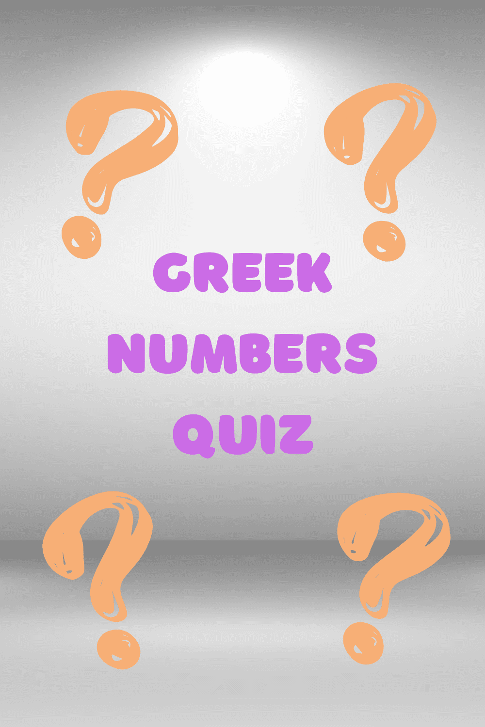 Greek Numbers Quiz - Learning Greek